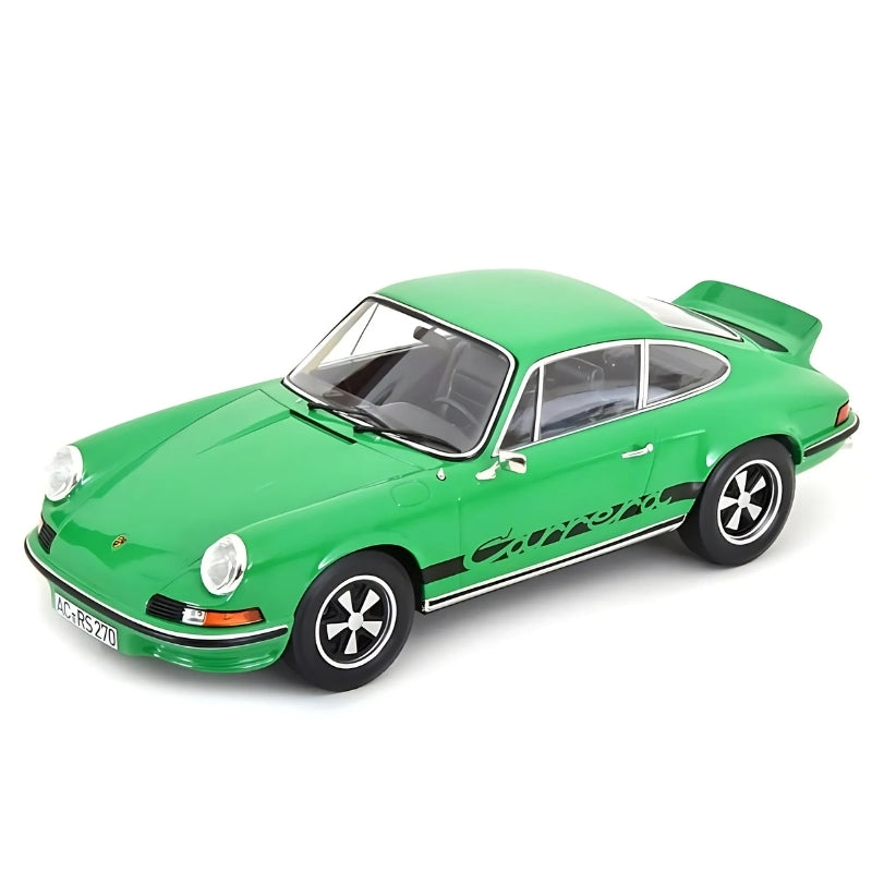 PORSCHE 911 RS GREEN WITH BLACK DECO 1973 CLOSE BODY S 1/18 Scale NORE ...