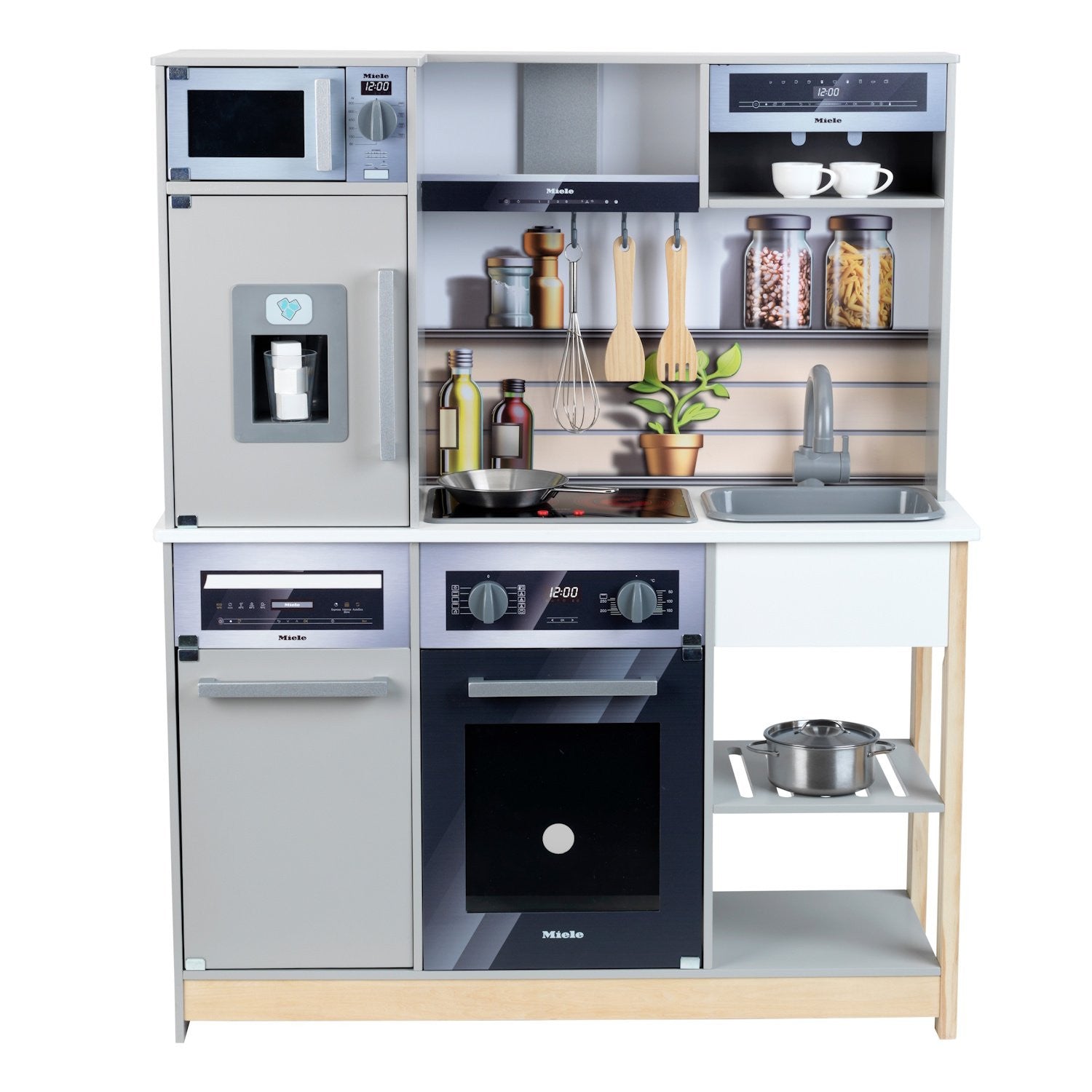 Miele - Kitchen ”Family“, wood (MDF) – Grey Klein Toys 7194 – The ...